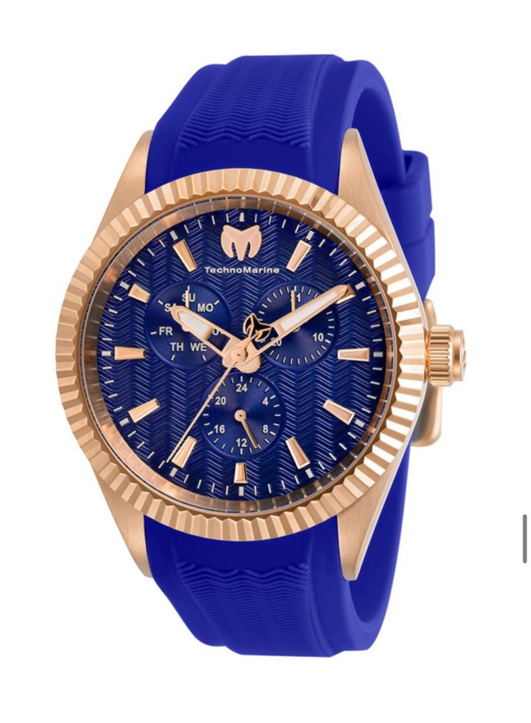 TECHNOMARINE SEA DREAM BLUE SILICONE – Sierra Jewelss